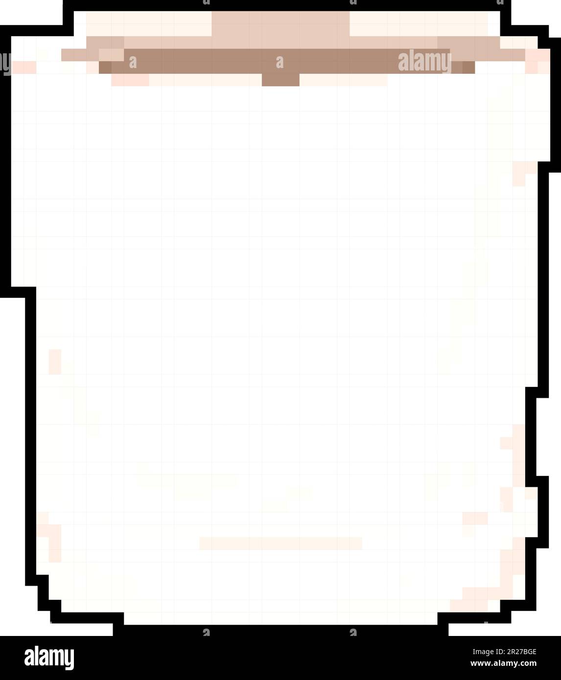 house flower pot plant game pixel art vector illustration Stock Vector ...