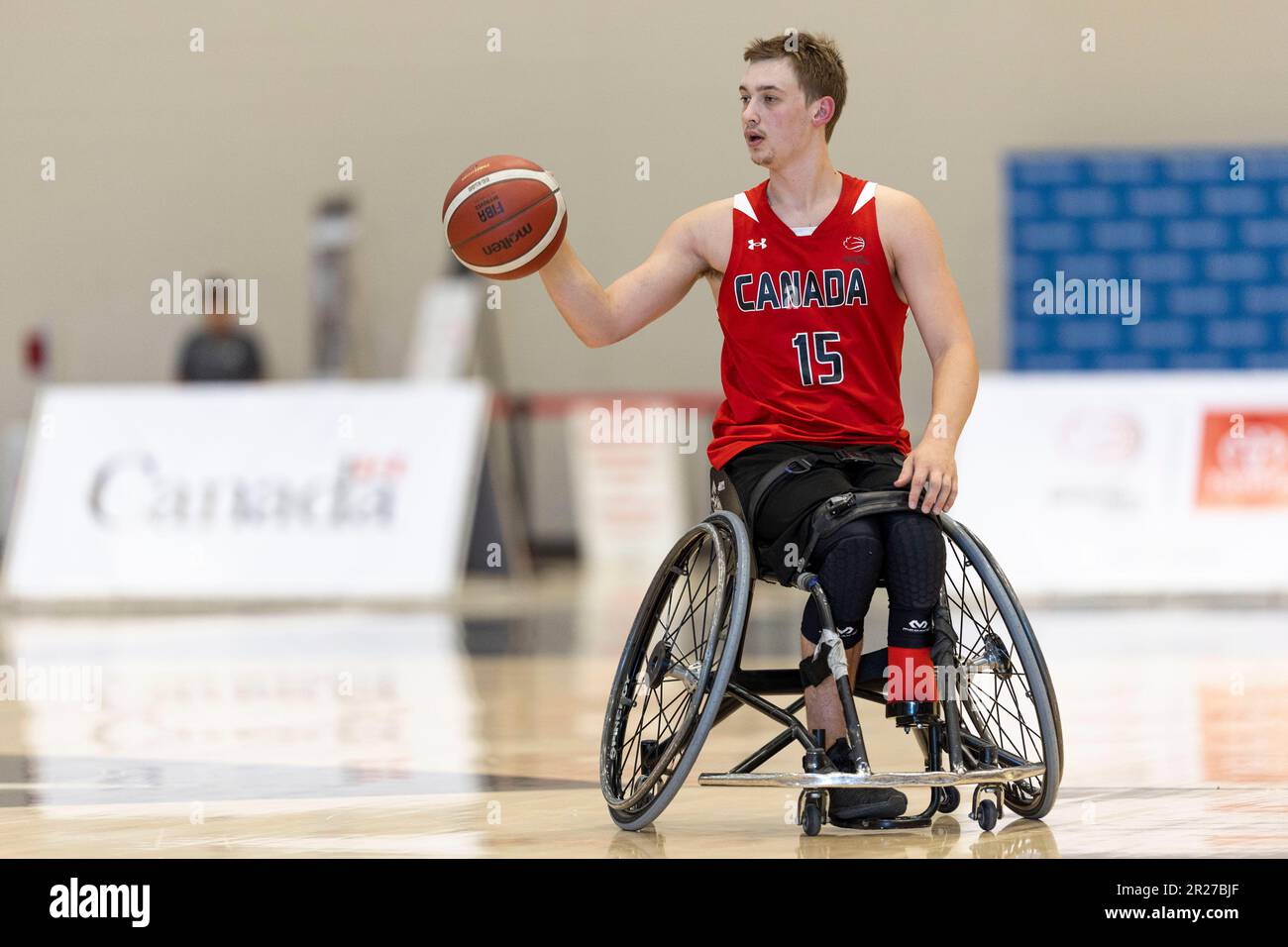 Ottawa, Canada. 17 May 2023. Reed De'ath (15) of the Canada Men's ...