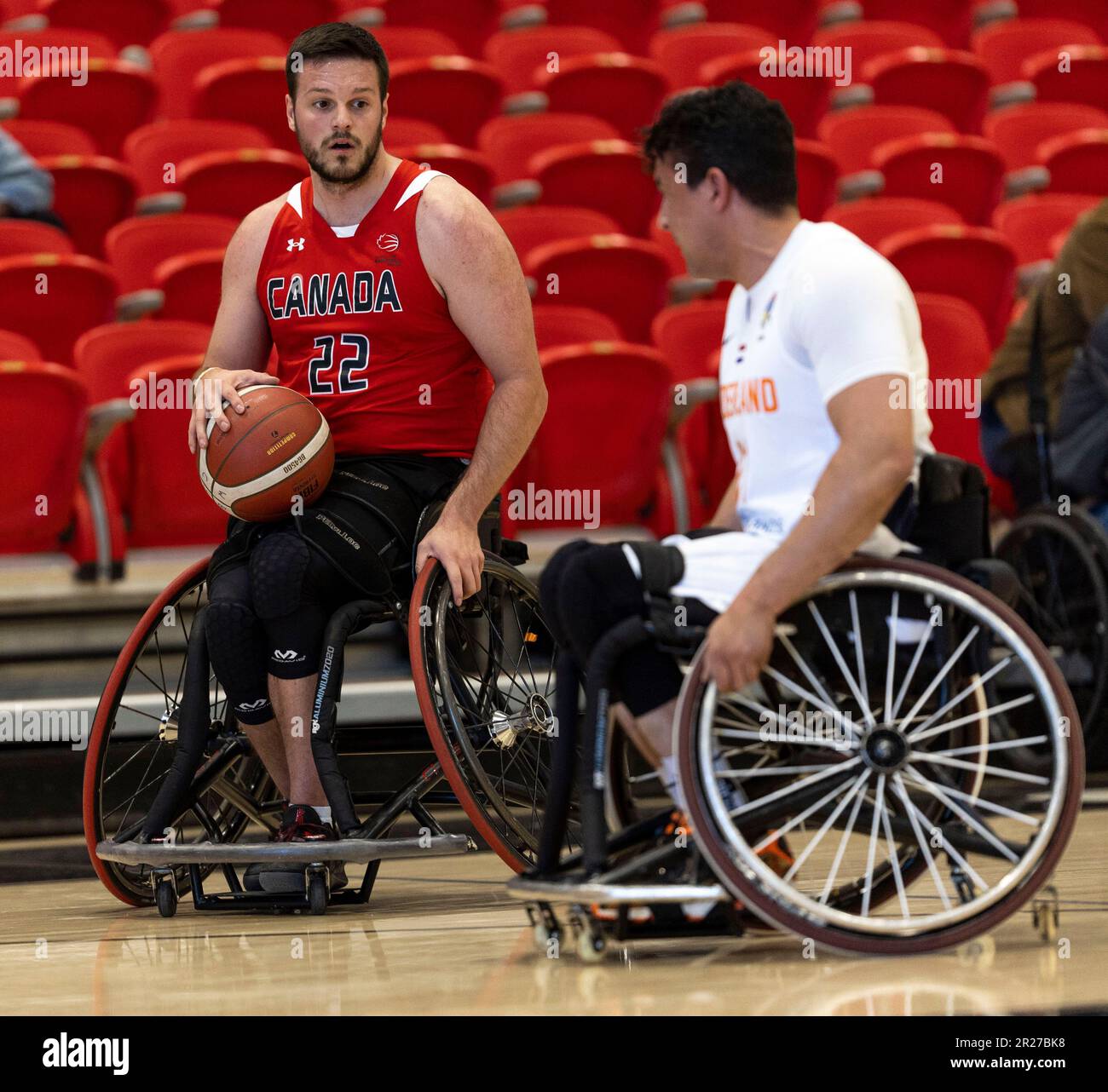 Ottawa, Canada. 17 May 2023. Dani Bigu (22) of the Canada Men's ...