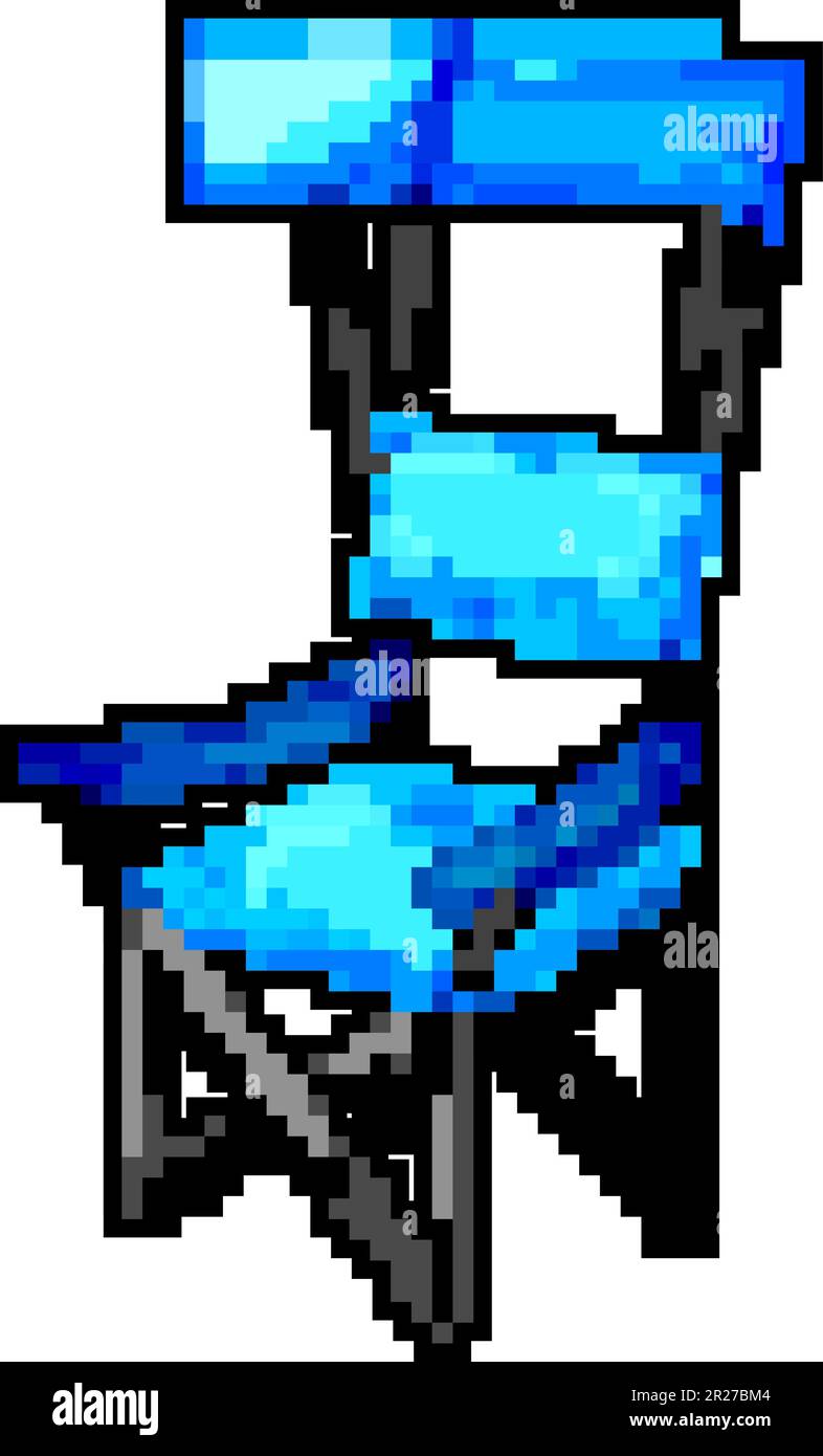 garden folding chair game pixel art vector illustration Stock Vector ... garden folding chair game pixel art vector illustration Stock Vector ...