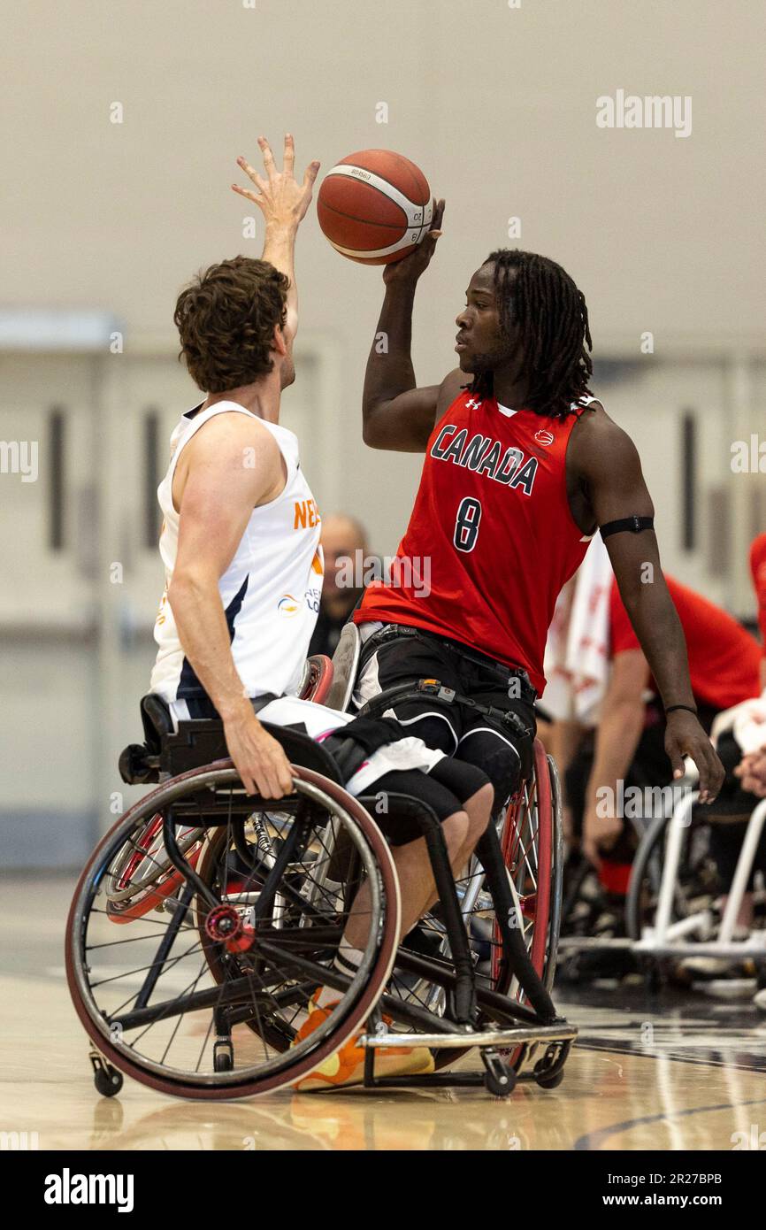 Ottawa, Canada. 17 May 2023. Blaise Mutware (8) of the Canada Men's ...