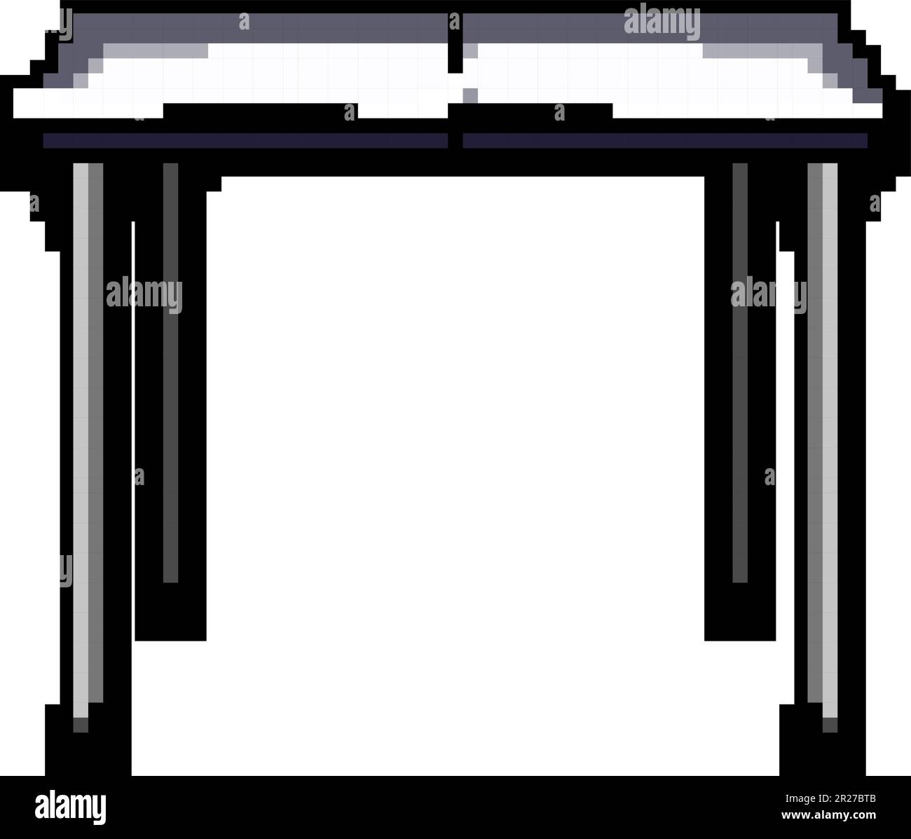 picnic folding table game pixel art vector illustration Stock Vector Image & Art - Alamy