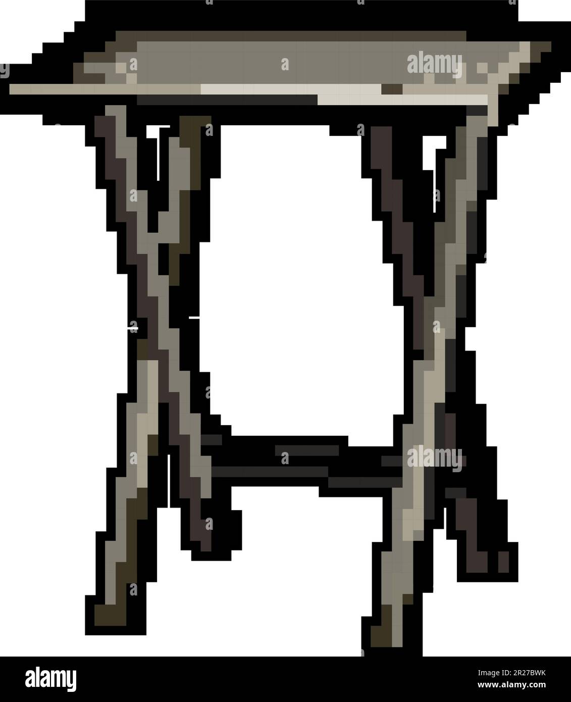 outdoor folding table game pixel art vector illustration Stock Vector Image & Art - Alamy