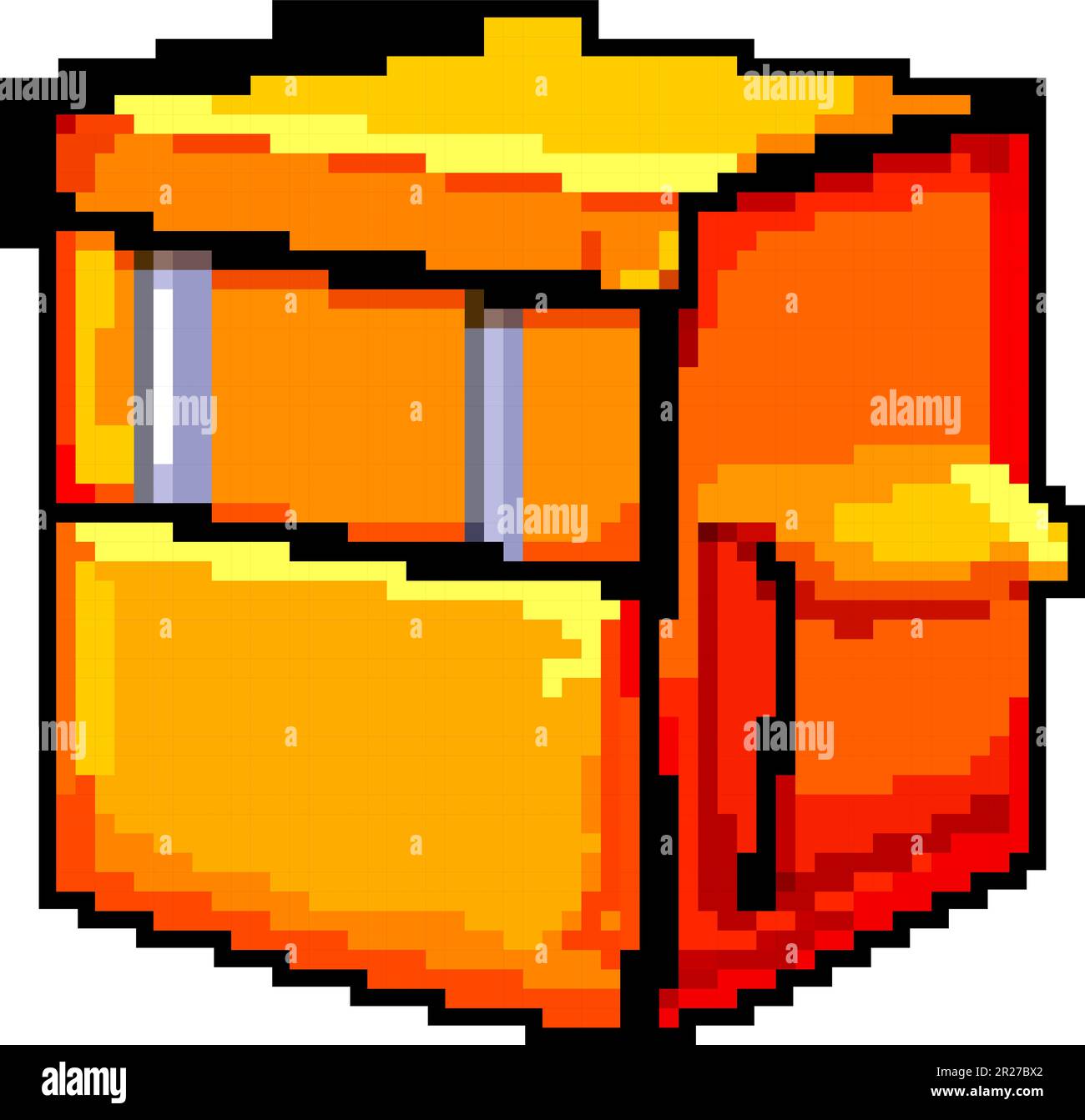 package food delivery bag game pixel art vector illustration Stock ...