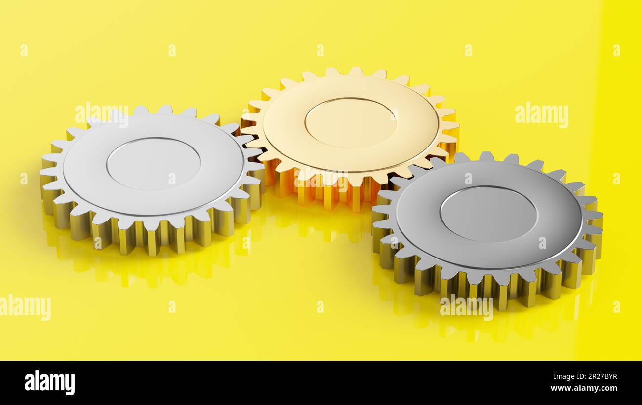 3d gears background Stock Photo - Alamy