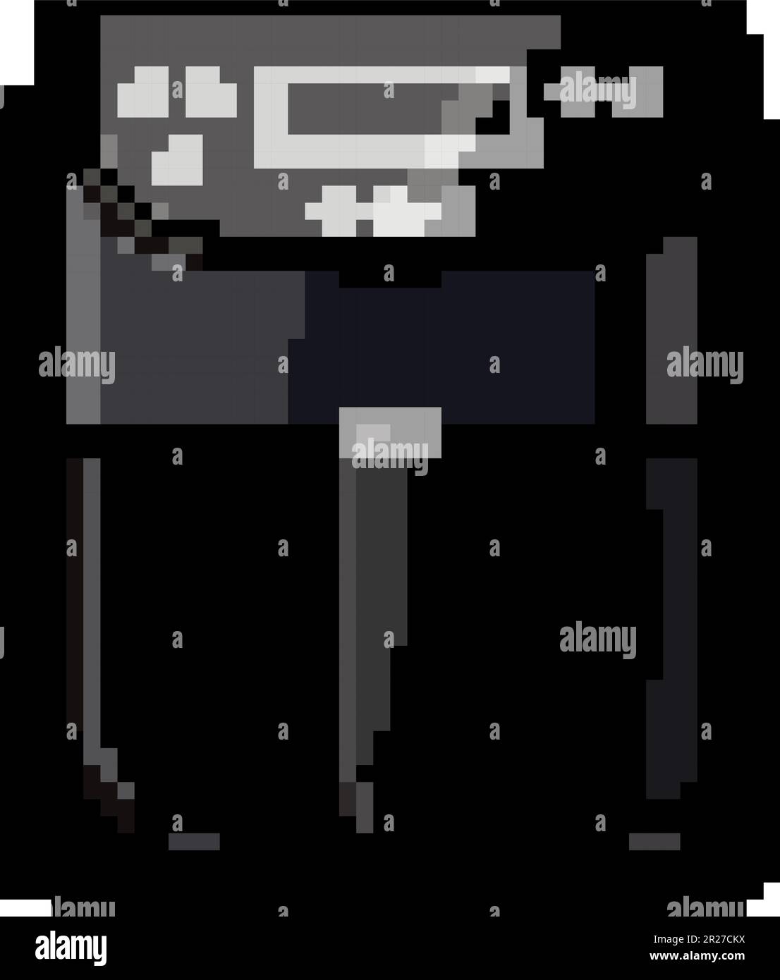 oil fryer air game pixel art vector illustration Stock Vector Image & Art - Alamy