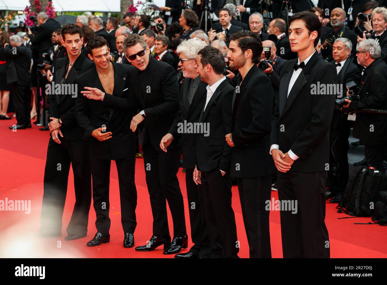 Cannes, France. 17th May, 2023. CANNES - MAY 17: George Steane, José ...