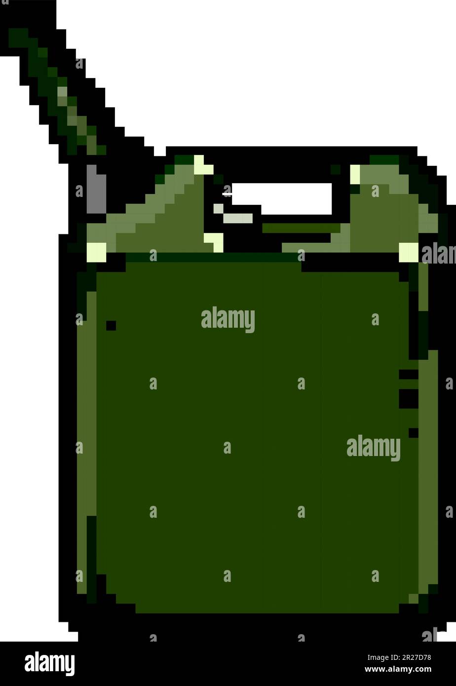 gas fuel can game pixel art vector illustration Stock Vector Image ...