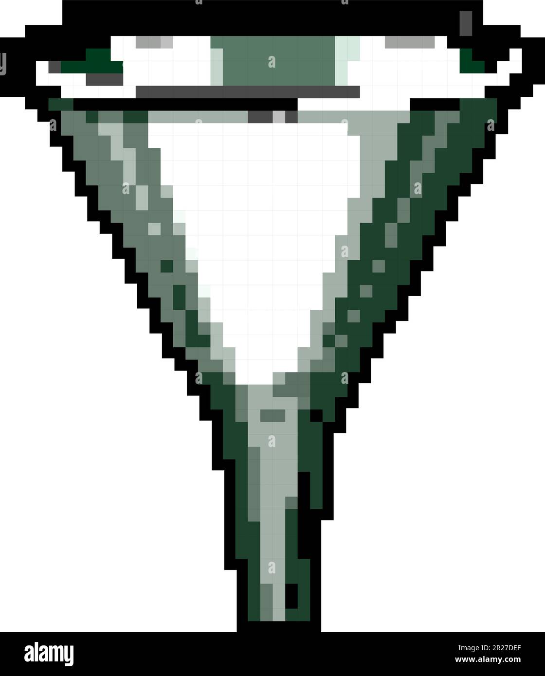 chart funnel business game pixel art vector illustration Stock Vector ...