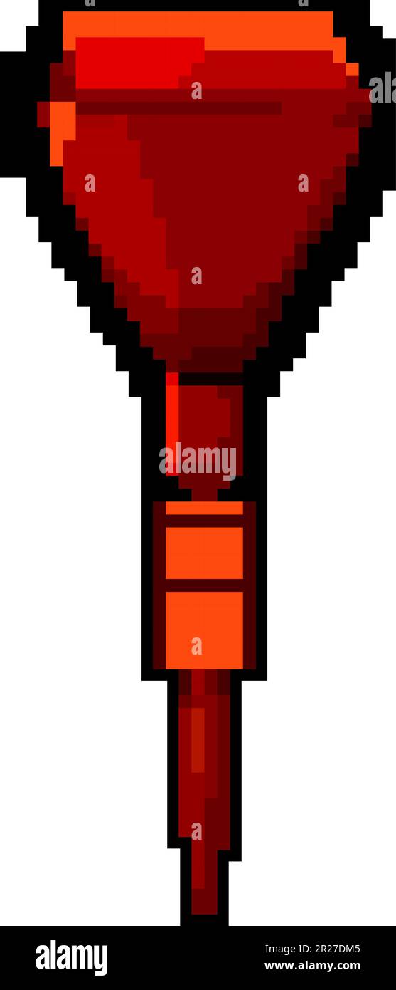 strategy funnel business game pixel art vector illustration Stock ...