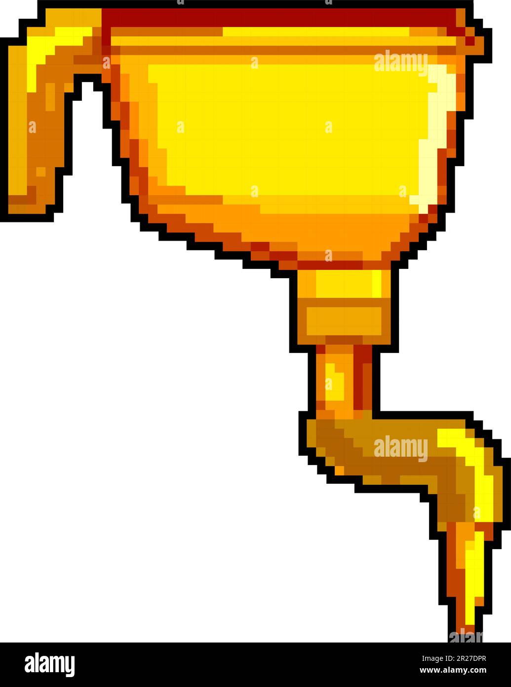 pyramid funnel business game pixel art vector illustration Stock Vector ...