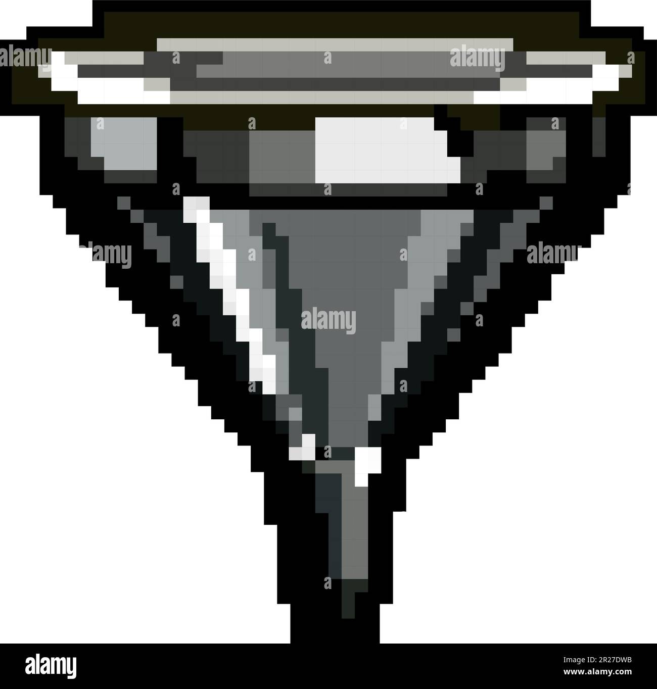 filter funnel business game pixel art vector illustration Stock Vector ...