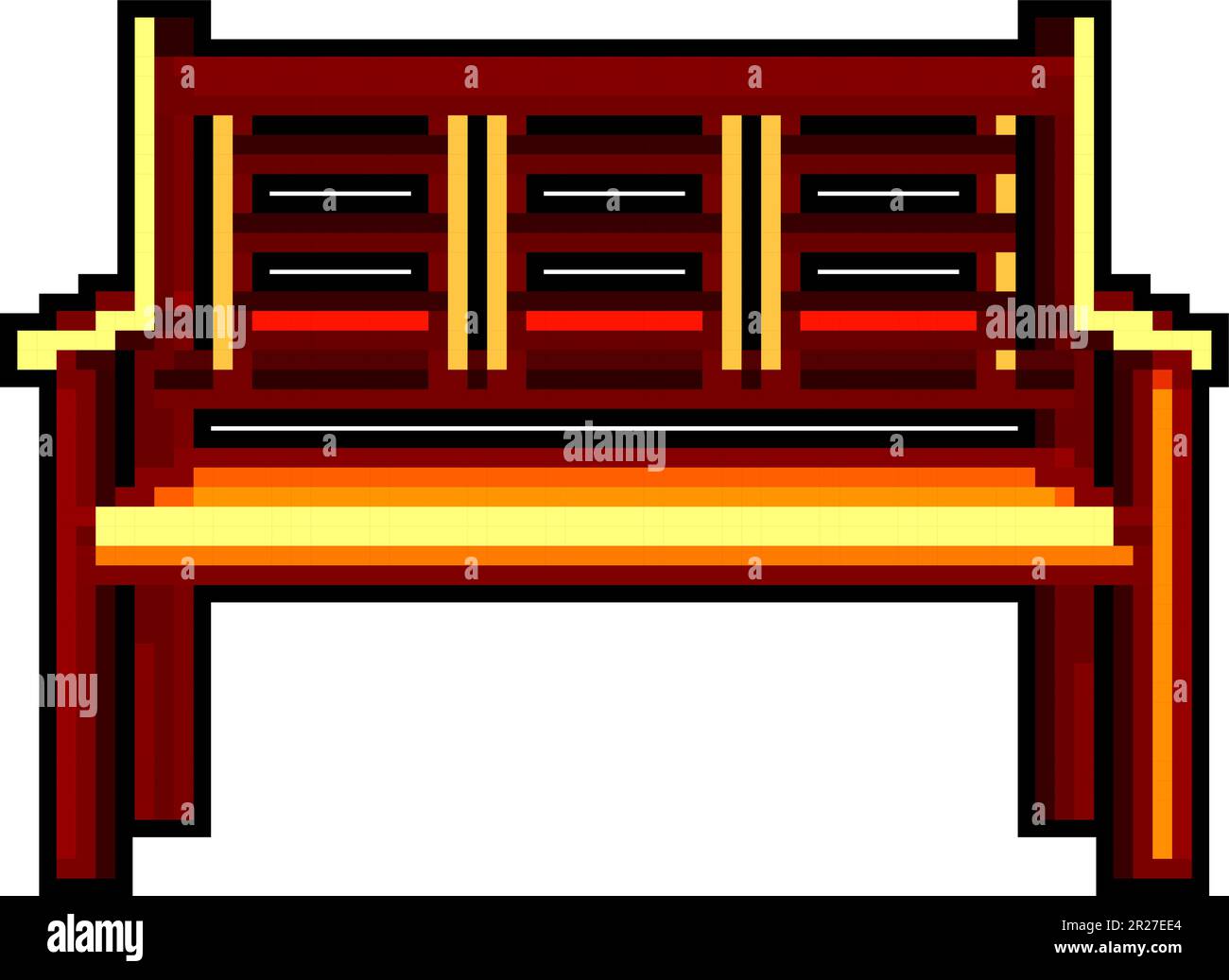 Pixel game city landscape background Stock Vector Images - Alamy