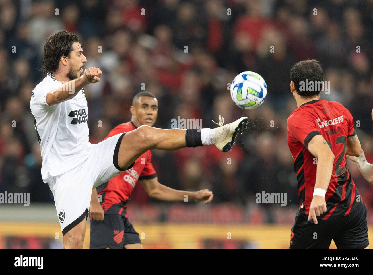 Curitiba, Brazil. 17th May, 2023. Gabriel Pires do Botafogo in a valid ...