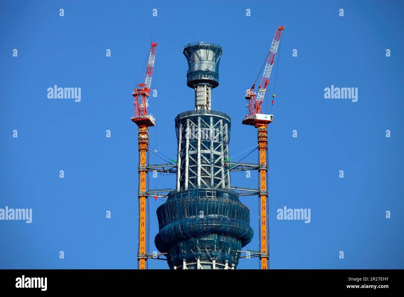 Sky tree under construction Stock Photo - Alamy