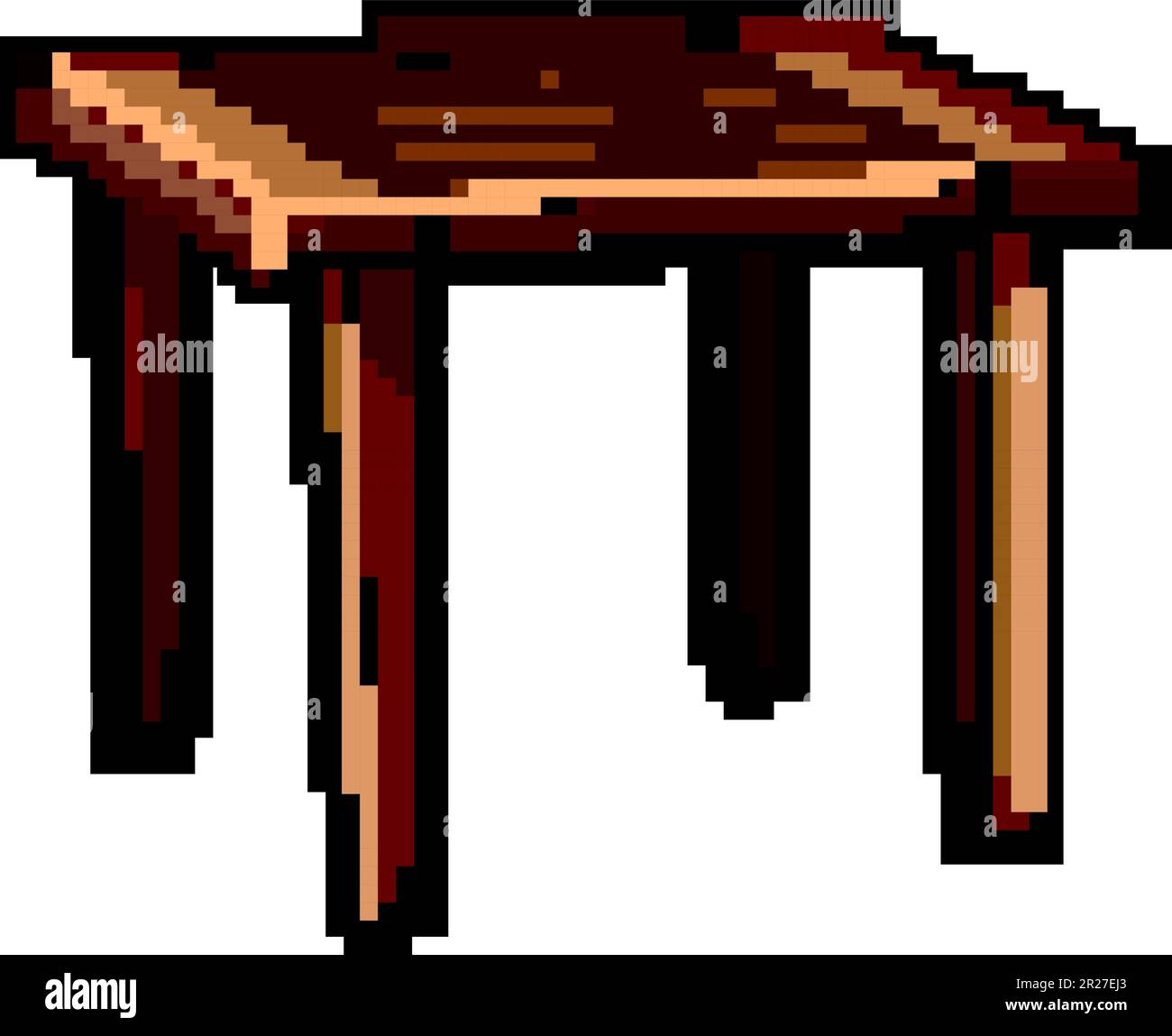 board garden outdoor table game pixel art vector illustration Stock ...