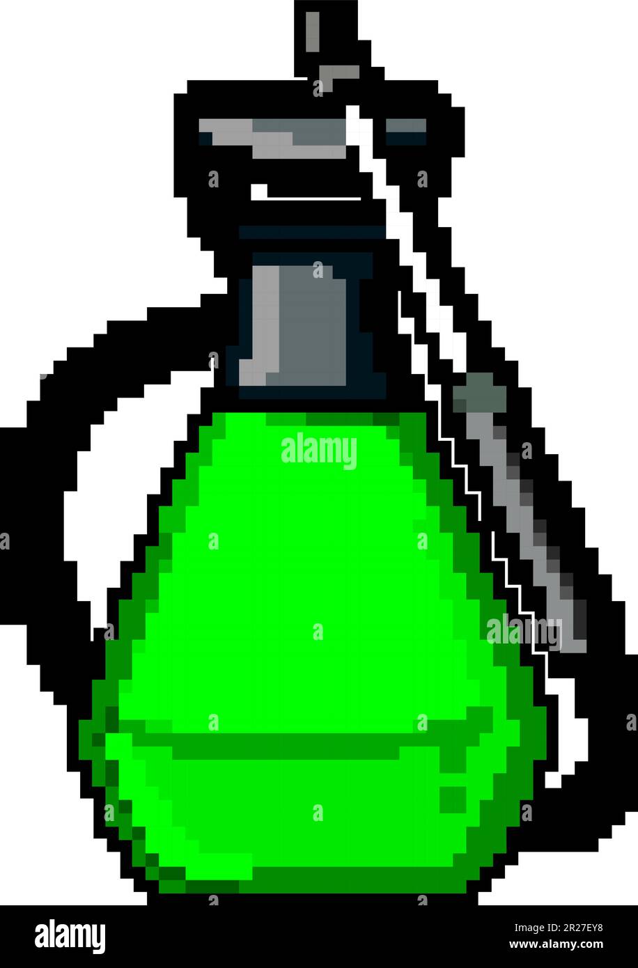 plant garden sprayer game pixel art vector illustration Stock Vector ...