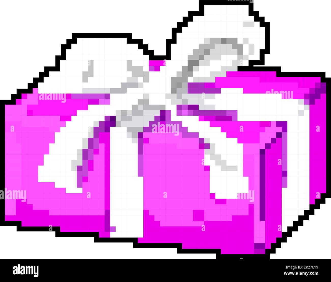holiday gift box game pixel art vector illustration Stock Vector Image ...