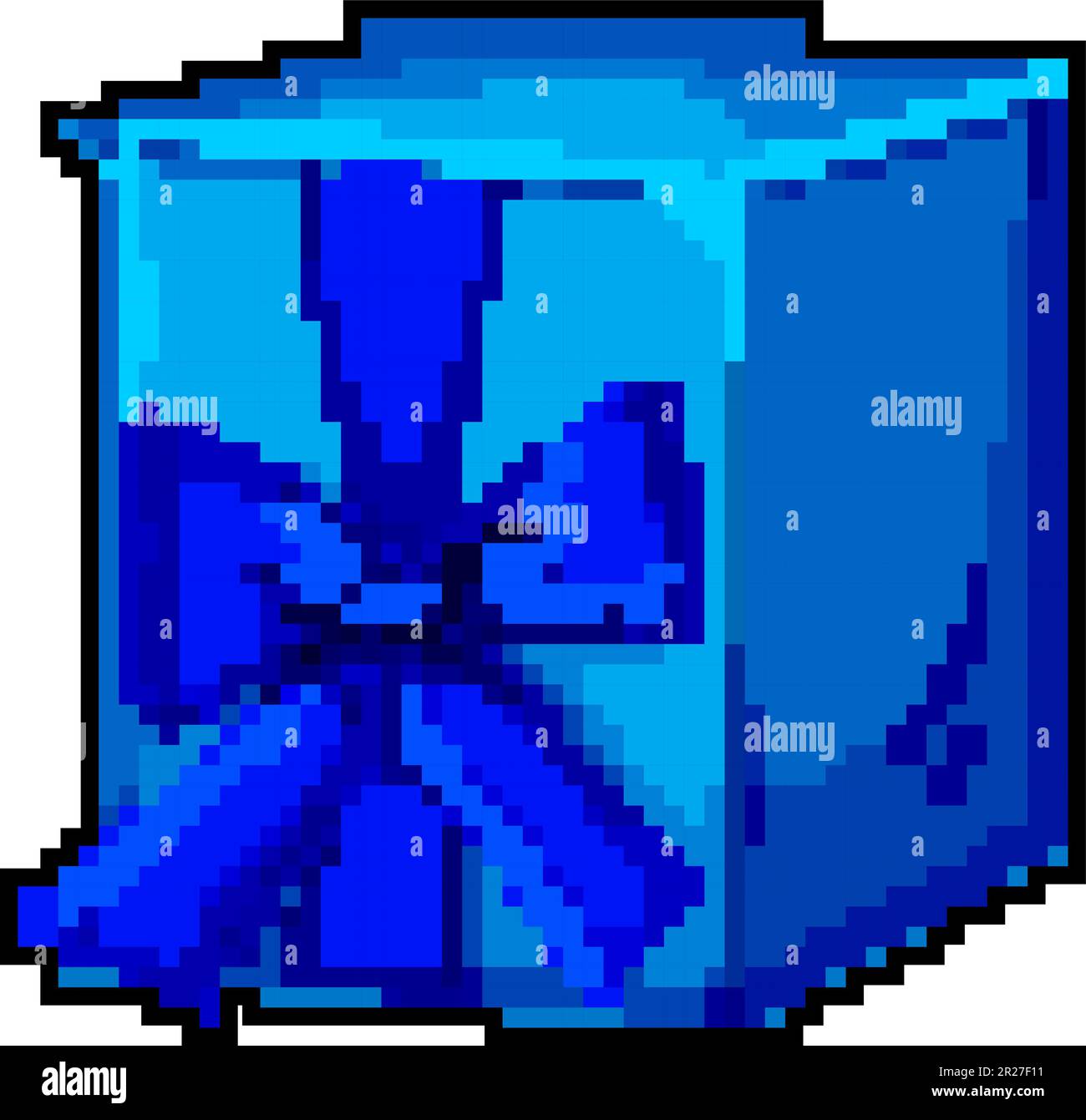 surprise gift box game pixel art vector illustration Stock Vector Image ...