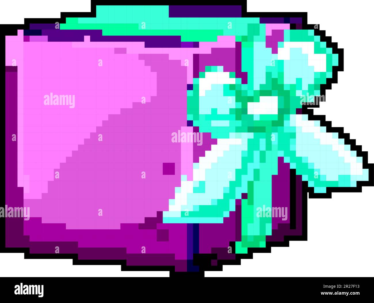 package gift box game pixel art vector illustration Stock Vector Image ...
