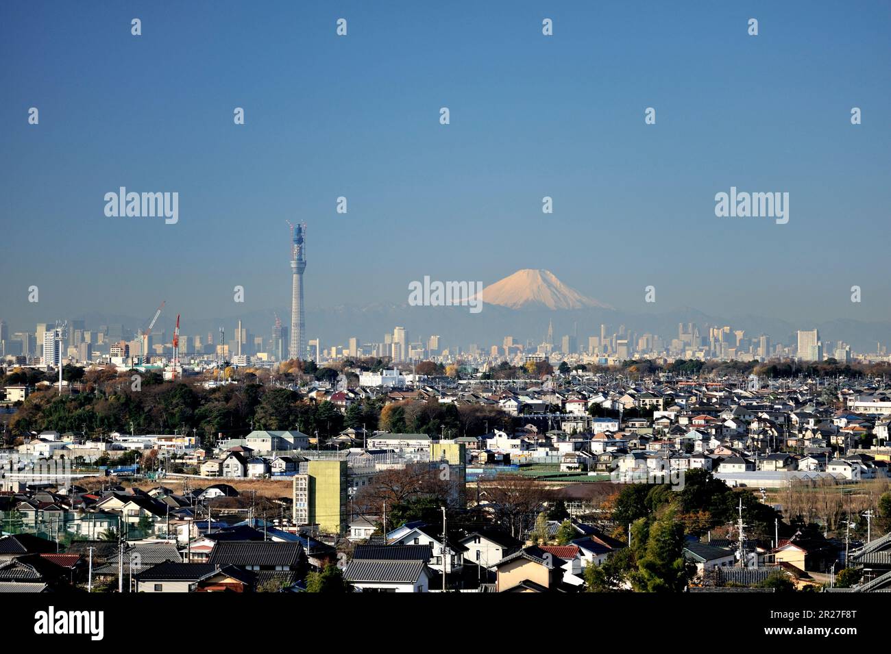 Tokyo Sky Tree and Mount Fuji Stock Photo - Alamy
