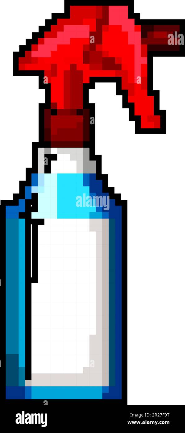 product glass cleaner game pixel art vector illustration Stock Vector ...