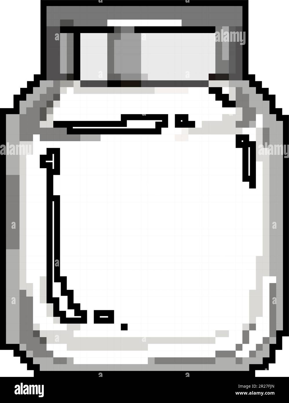 bottle glass container game pixel art vector illustration Stock Vector ...
