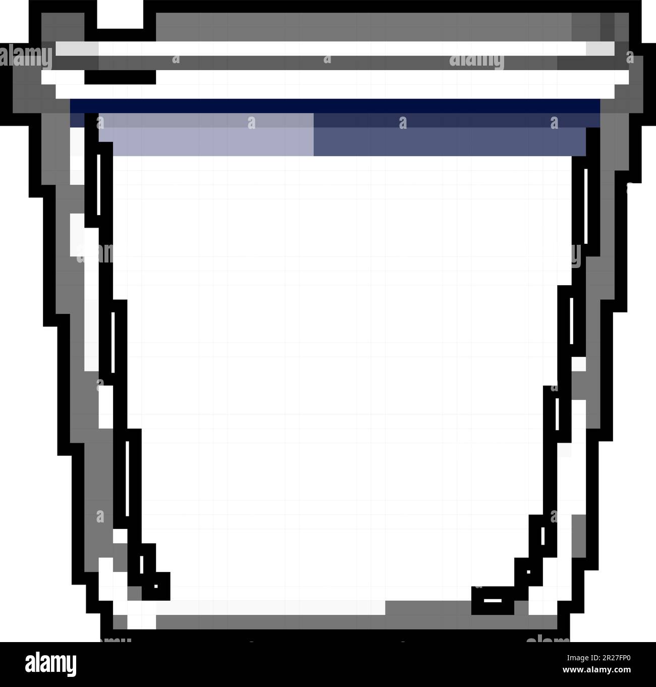 clean glass container game pixel art vector illustration Stock Vector ...