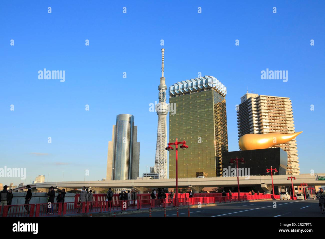 Sky Tree and Asahi Breweries headquarters Stock Photo - Alamy