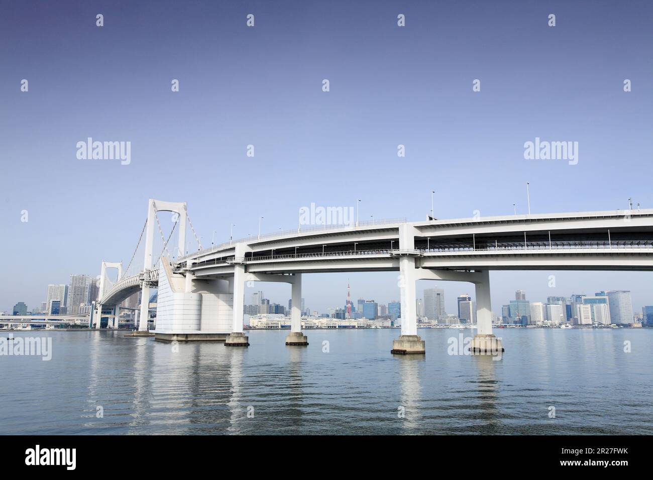 Rainbow Bridge blue sky Stock Photo - Alamy