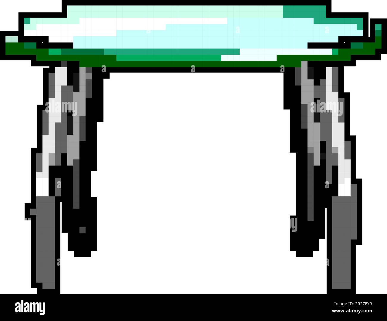 modern glass table game pixel art vector illustration Stock Vector ...