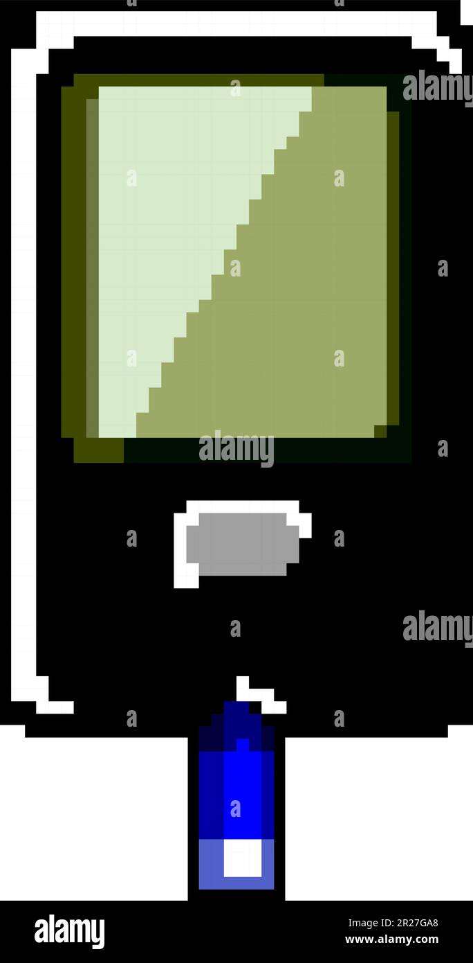 sugar blood glucometer game pixel art vector illustration Stock Vector ...