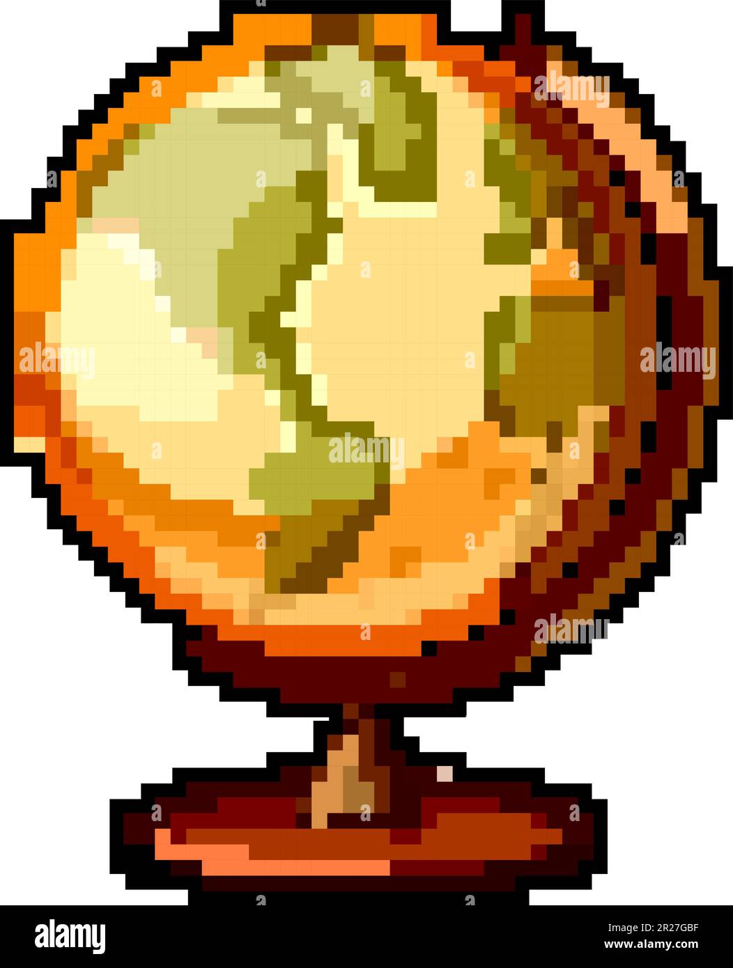 continent globe game pixel art vector illustration Stock Vector Image ...
