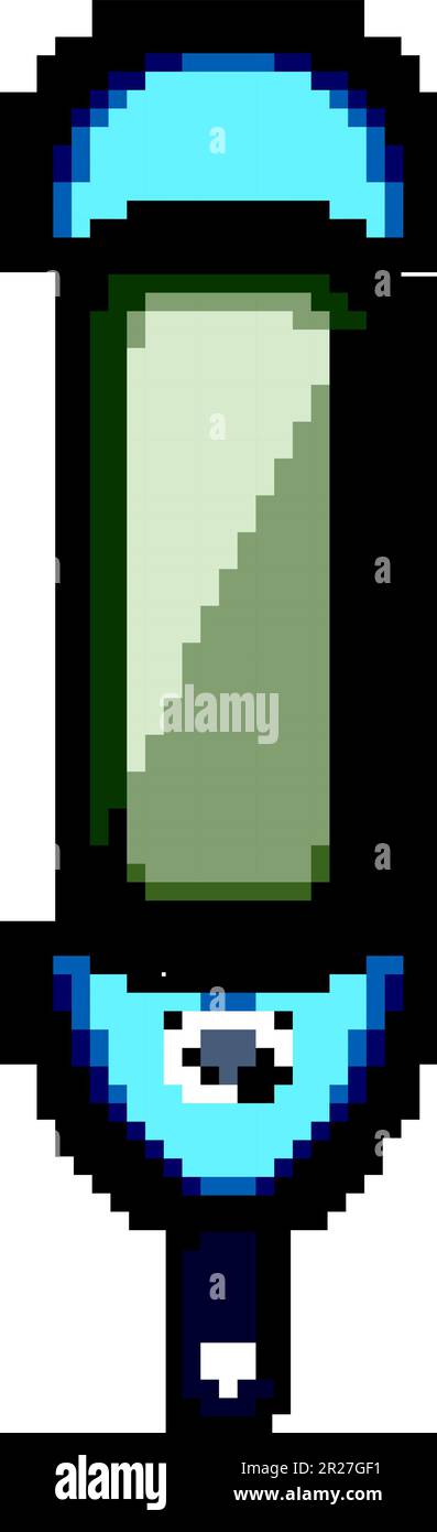 health blood glucometer game pixel art vector illustration Stock Vector ...