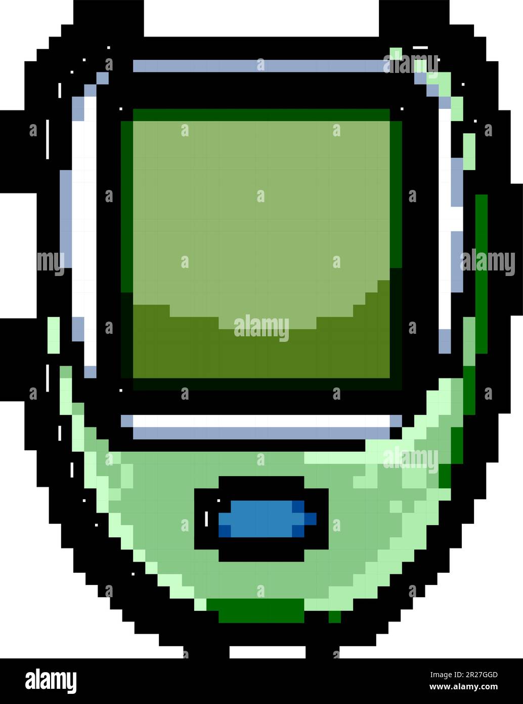 device blood glucometer game pixel art vector illustration Stock Vector ...