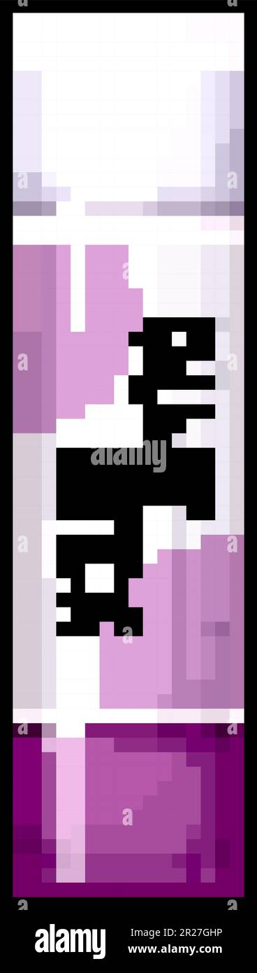 stick glue bottle game pixel art vector illustration Stock Vector Image ...