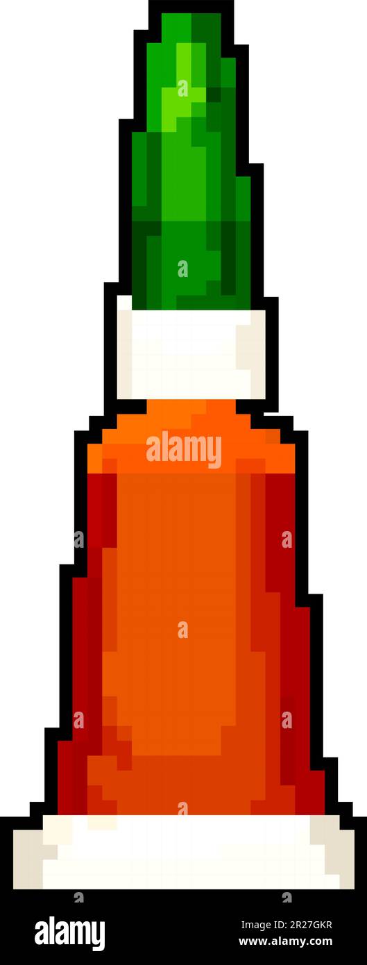 container glue bottle game pixel art vector illustration Stock Vector ...