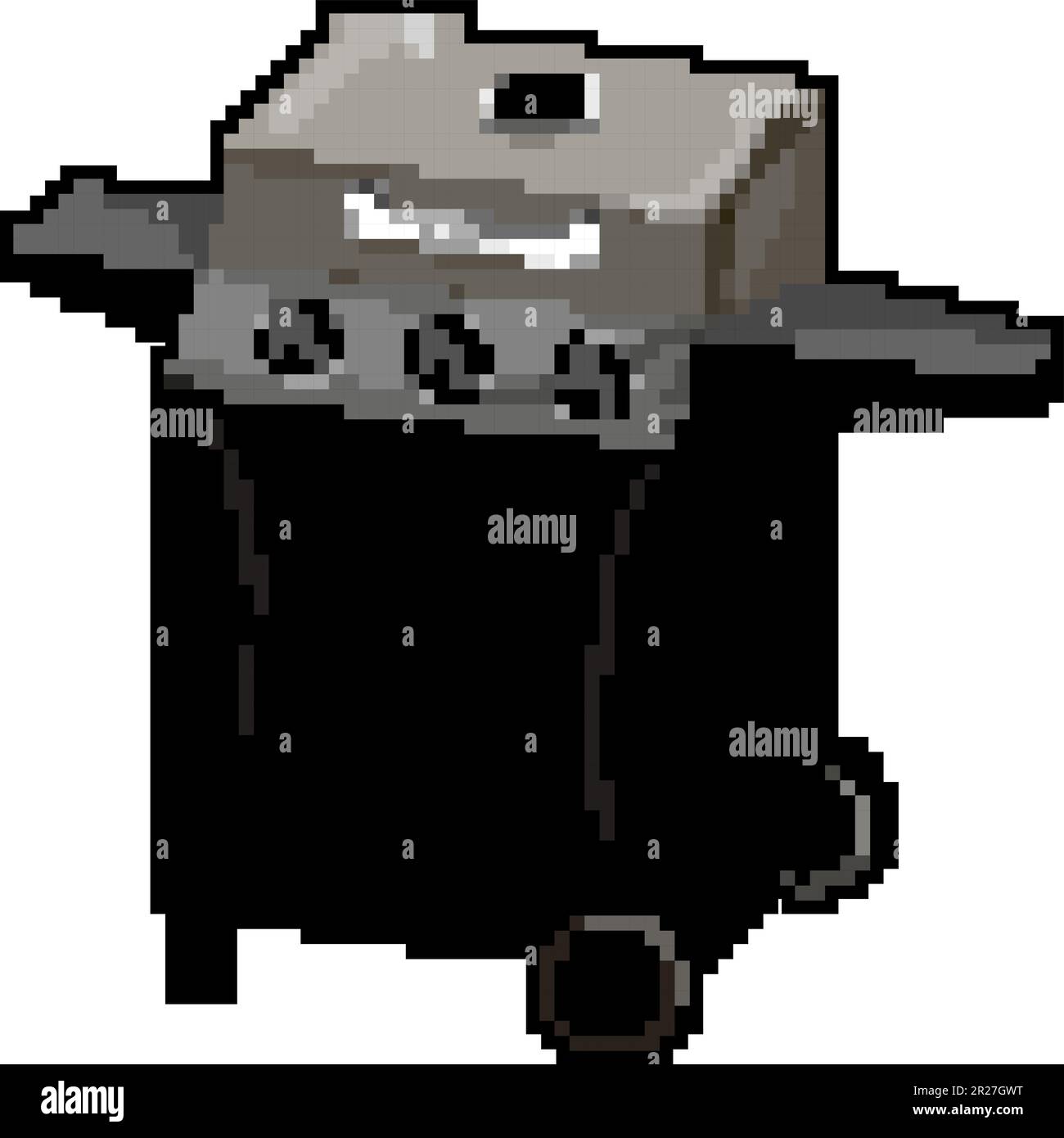 bbq barbecue grill game pixel art vector illustration Stock Vector ...