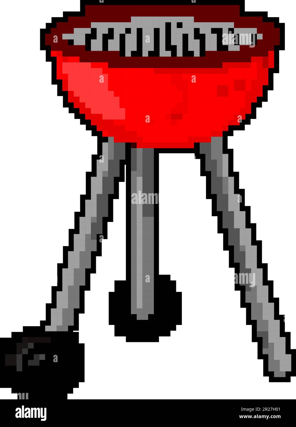 party barbecue grill game pixel art vector illustration Stock Vector ...