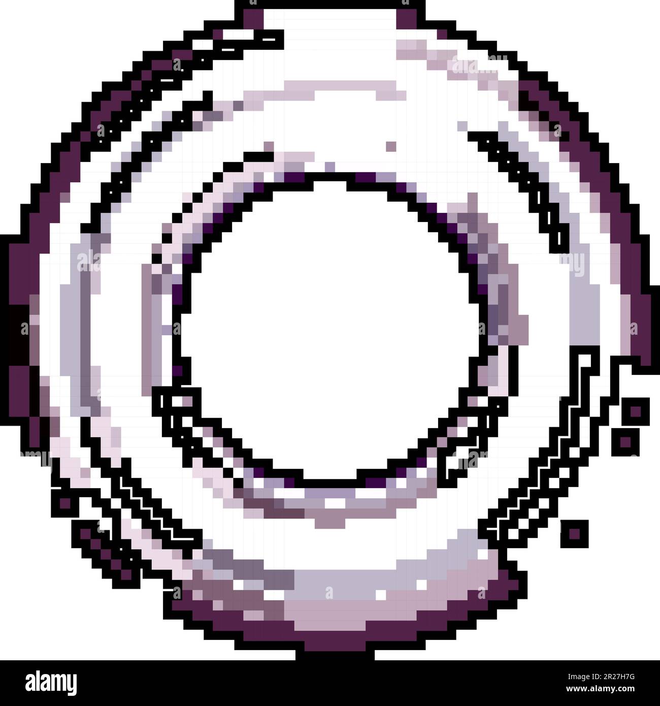 design grommet ring game pixel art vector illustration Stock Vector ...