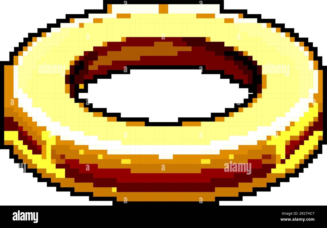 decoration grommet ring game pixel art vector illustration Stock Vector ...