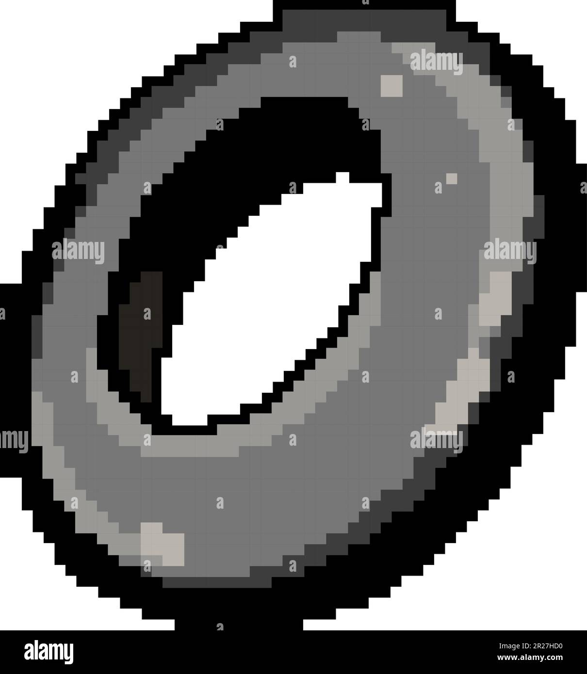 metal grommet ring game pixel art vector illustration Stock Vector ...