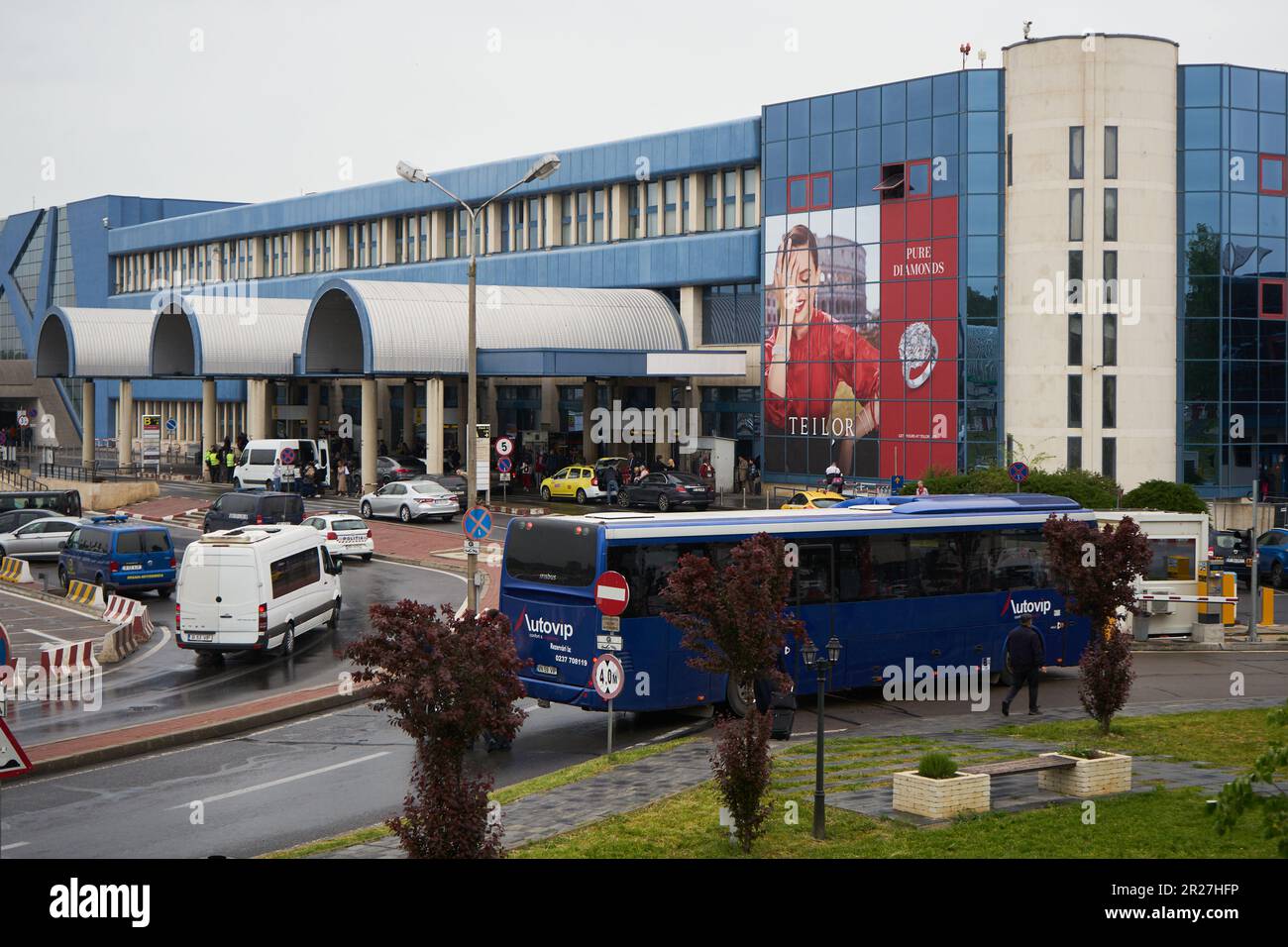 Bucharest, Romania. 17th May, 2023: The departure terminal of Bucharest ...