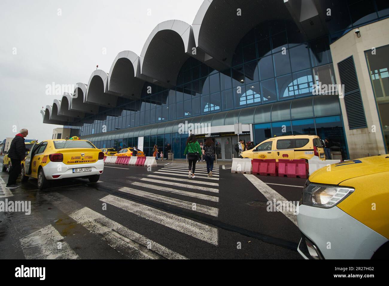 Bucharest, Romania. 17th May, 2023: The arrivals terminal of Bucharest ...