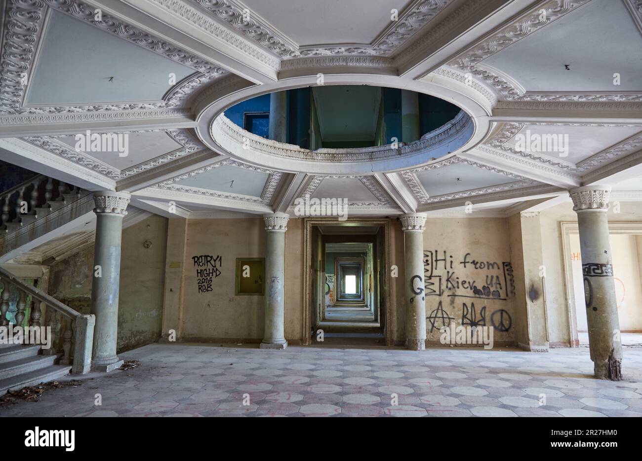 The former Soviet spa town of Tskaltubo in Georgia is now in ruins, and ...