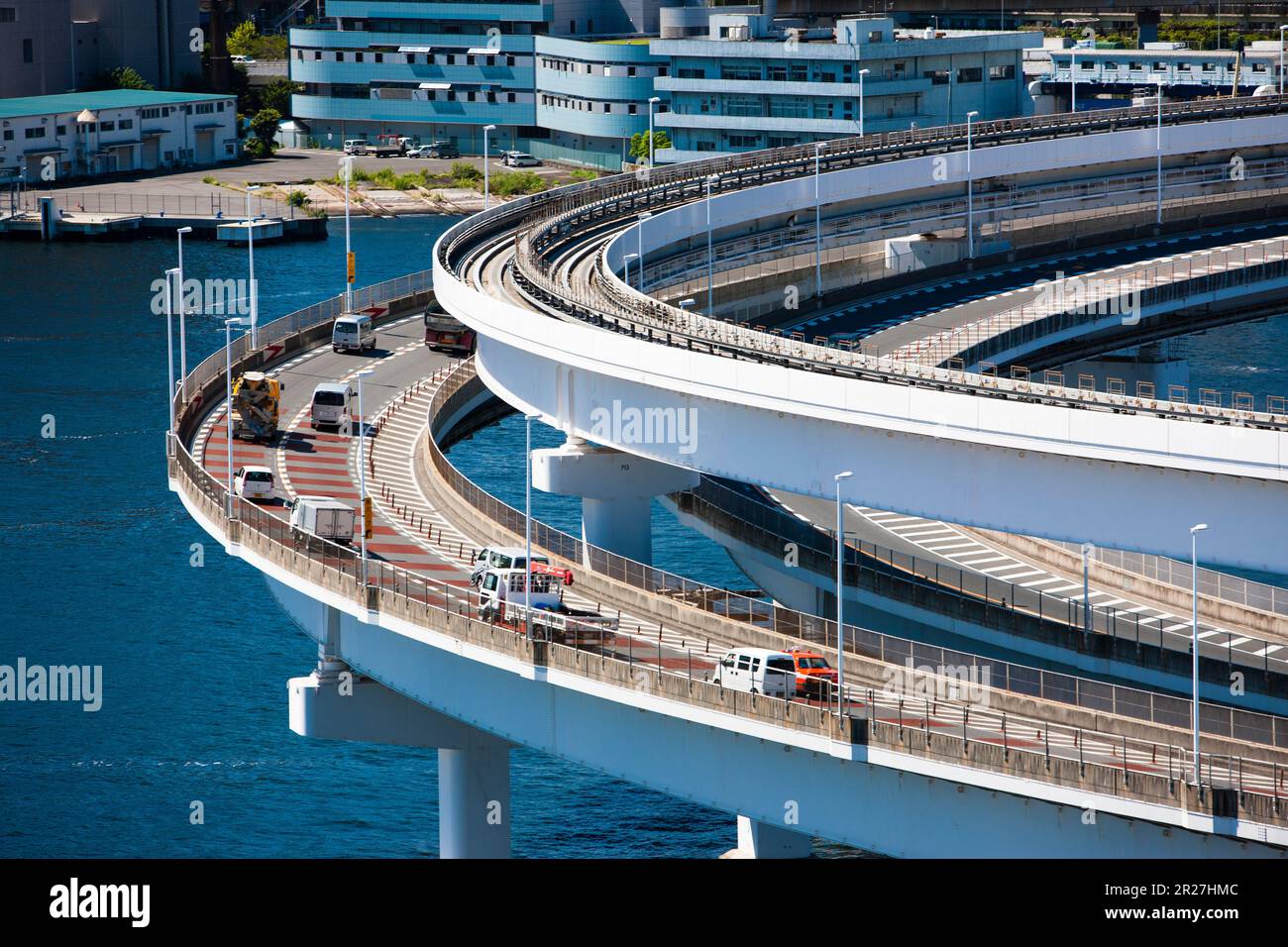 Around Shibaura seen from the Rainbow Bridge Stock Photo - Alamy