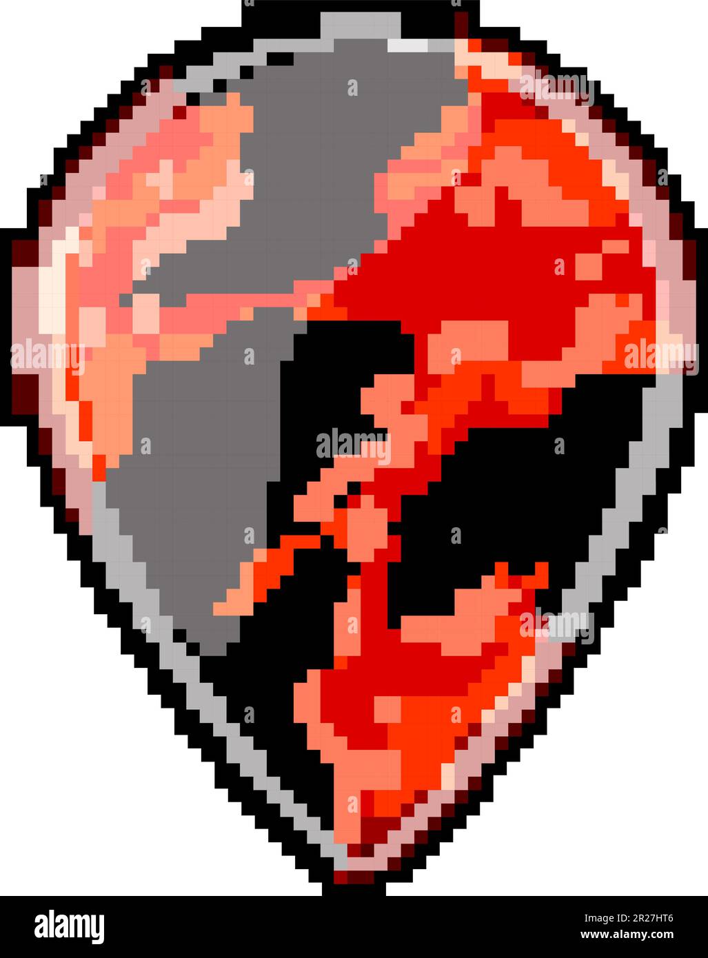 music guitar pick game pixel art vector illustration Stock Vector Image ...