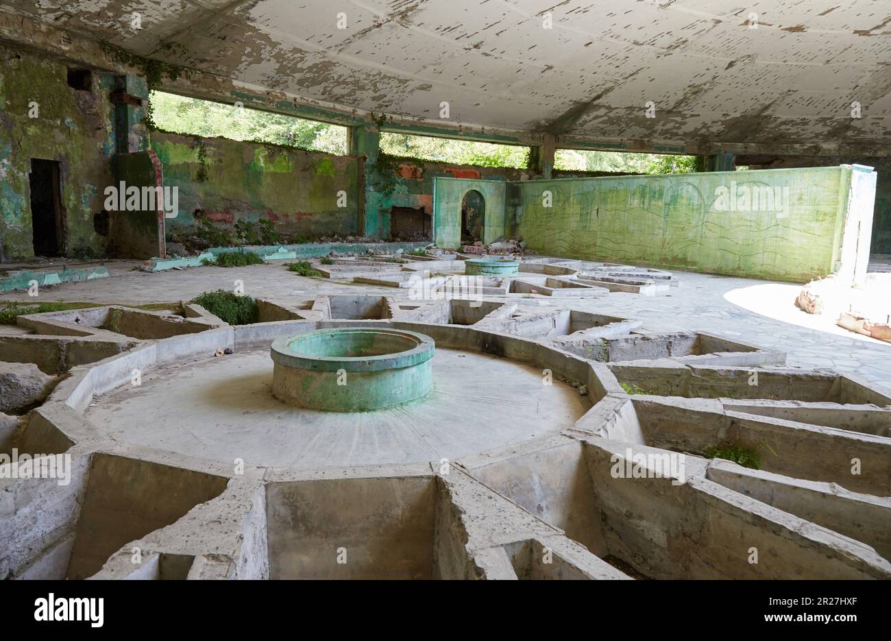The former Soviet spa town of Tskaltubo in Georgia is now in ruins, and ...