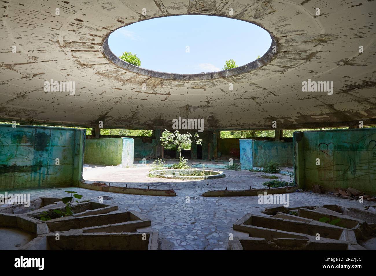 The former Soviet spa town of Tskaltubo in Georgia is now in ruins, and ...