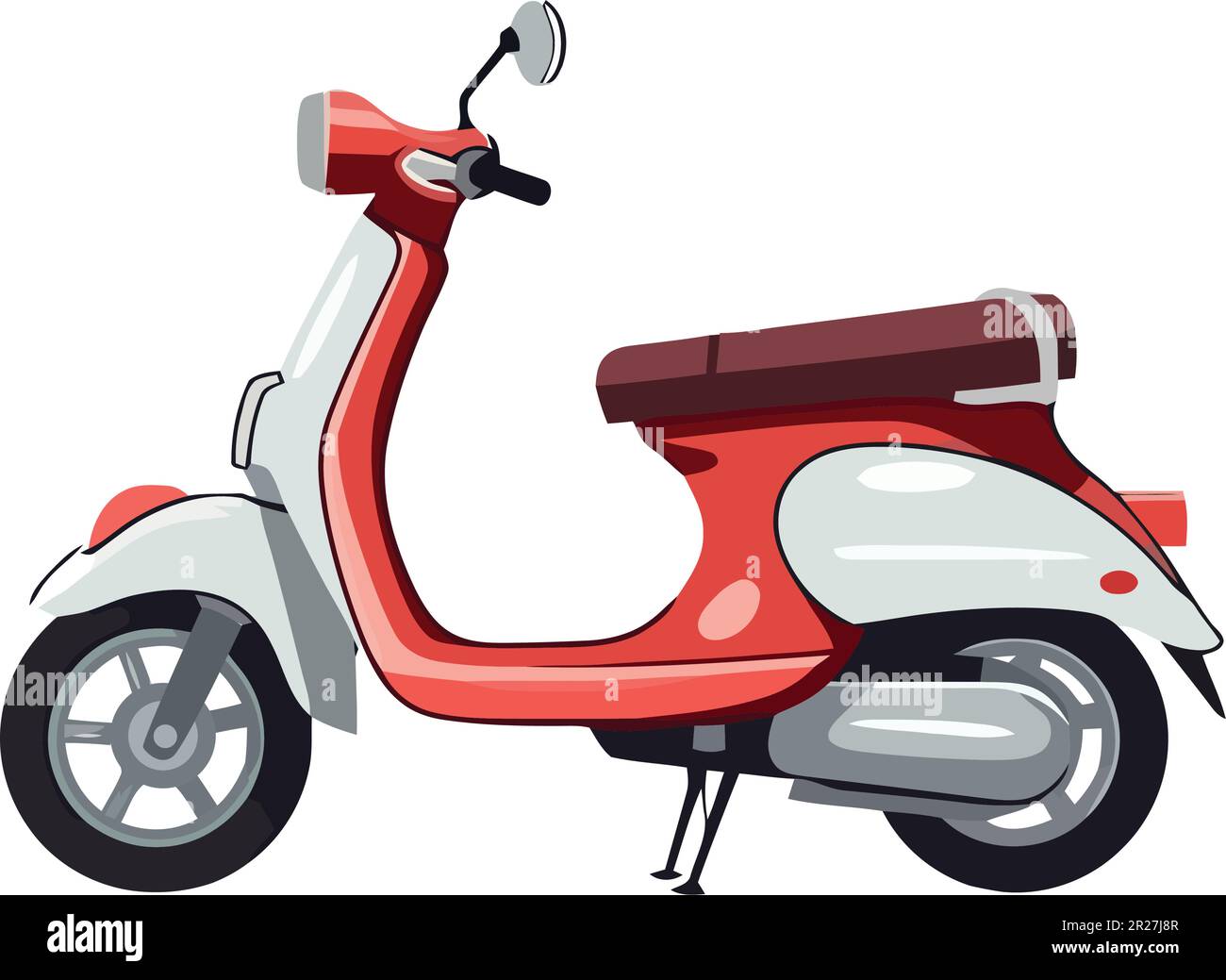 Transport land transportation scooter Stock Vector Images - Alamy